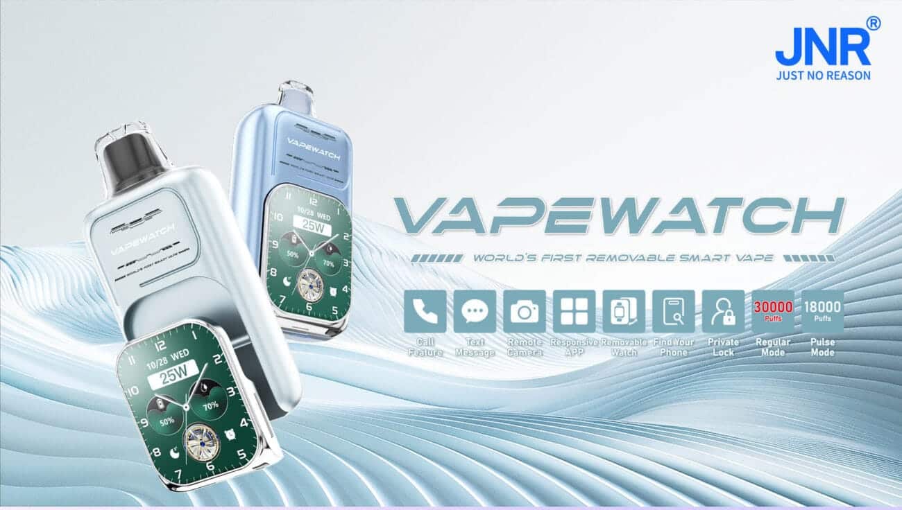 Jnr VapeWatch jnr vape watch removable 30000 Puffs disposable